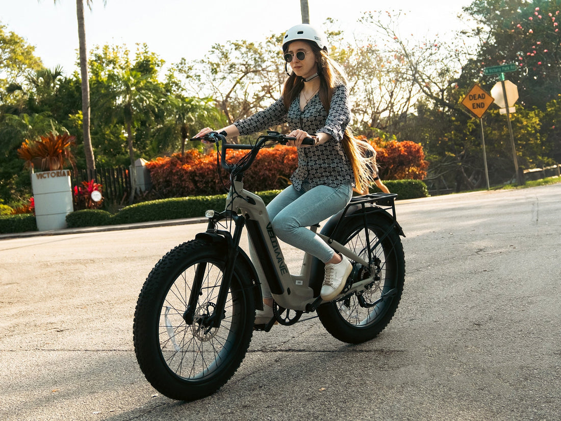 Step Through Electric Bike: Pioneering Power at 32 MPH – VELOWAVE